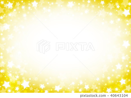 Glitter star yellow frame - Stock Illustration [40643104] - PIXTA