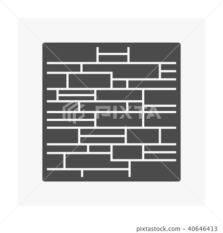 wall black icon - Stock Illustration [40646413] - PIXTA