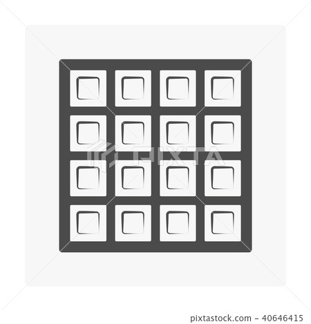 wall black icon - Stock Illustration [40646415] - PIXTA