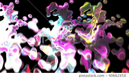 Magic shiny bright water - many drops, 3d... - Stock Illustration ...