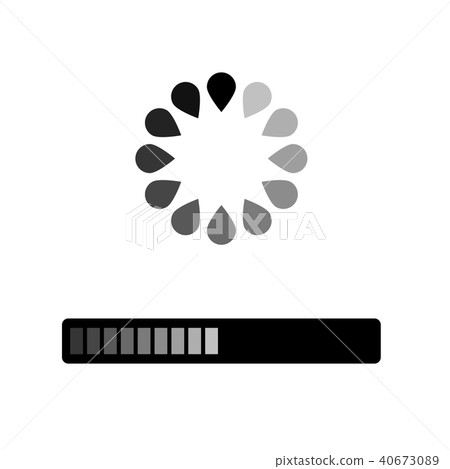 Loading Grey Icon - Stock Illustration [40673089] - PIXTA