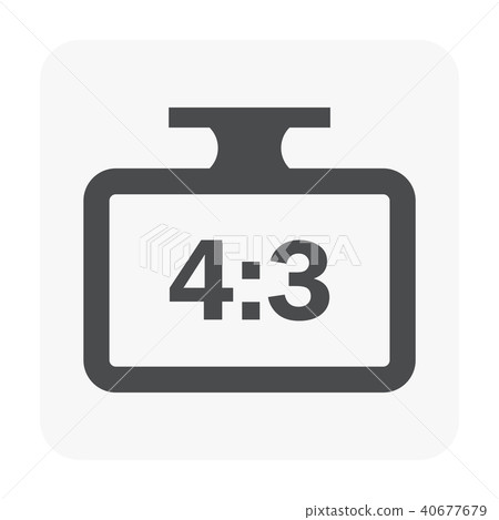 resolution icon black-插圖素材 [40677679] - PIXTA圖庫