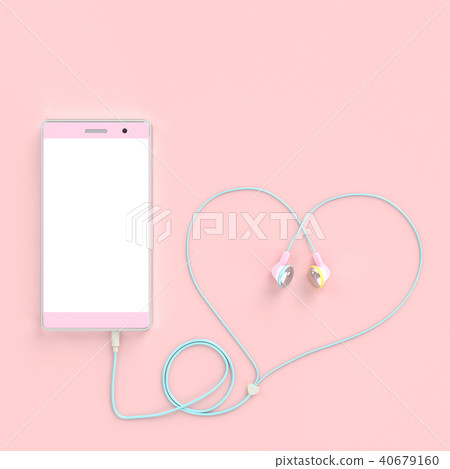 smart phone pastel pink color - Stock Illustration [40679160] - PIXTA