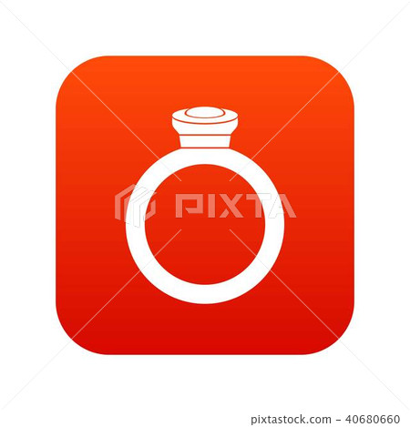 Ring icon digital red - Stock Illustration [40680660] - PIXTA