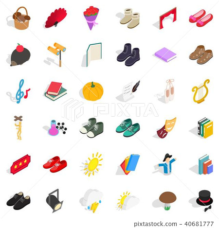 Junk icons set, isometric style - Stock Illustration [40681777] - PIXTA