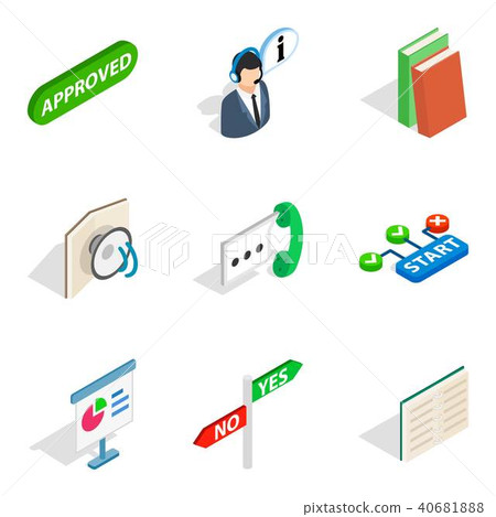 Special unit icons set, isometric style - Stock Illustration [40681888 ...