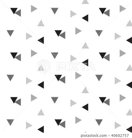 black triangle line triangle pattern background - Stock Illustration ...