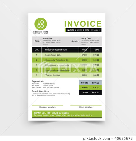 Green minimal quotation design. - Stock Illustration [40685672] - PIXTA