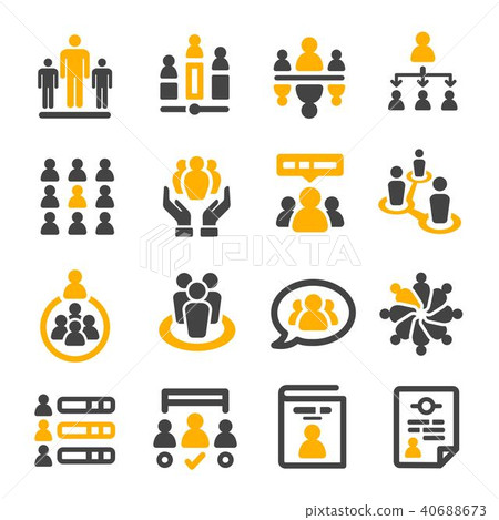 people management icon - Stock Illustration [40688673] - PIXTA