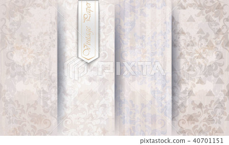 Damask patterns set collection Vector - Stock Illustration [40701151 ...