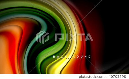 Fluid mixing colors, vector wave abstract... - Stock Illustration ...