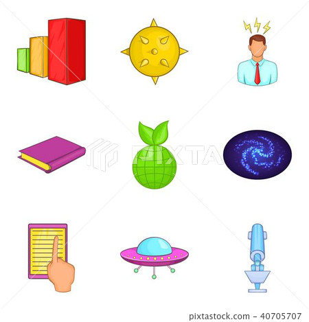 Human intelligence icons set, cartoon style - Stock Illustration ...