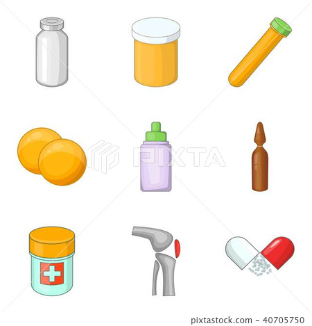 Natural person icons set, cartoon style - Stock Illustration [40705750 ...