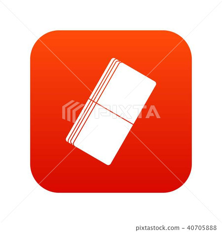 Eraser icon digital red-插圖素材 [40705888] - PIXTA圖庫