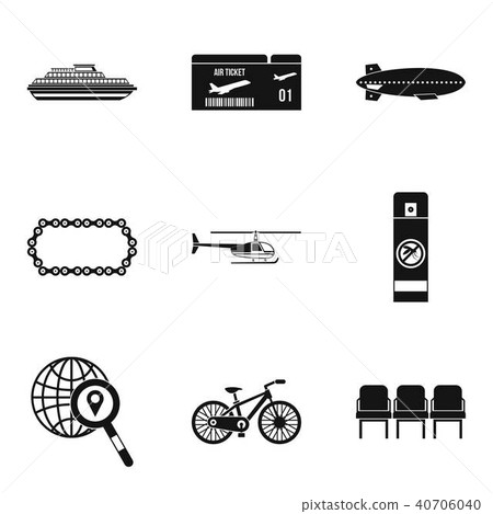 Expedition icons set, simple style - Stock Illustration [40706040] - PIXTA