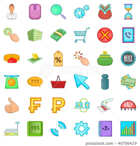 Big moolah icons set, cartoon style - Stock Illustration [40706429] - PIXTA