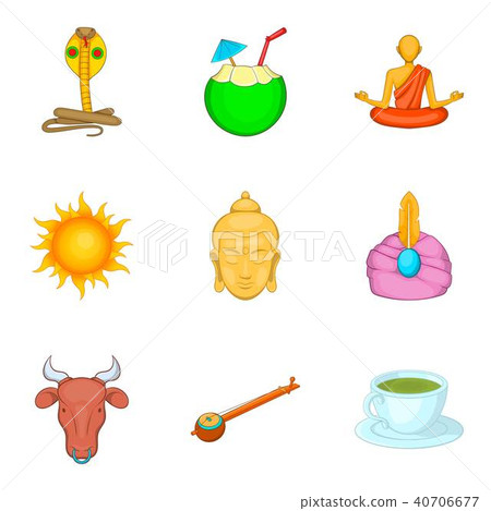 Ponder icons set, cartoon style - Stock Illustration [40706677] - PIXTA