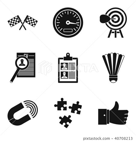 Prevail icons set, simple style - Stock Illustration [40708213] - PIXTA