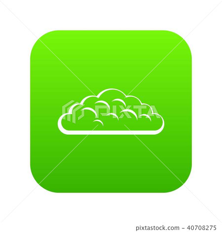 Spring cloud icon digital green - Stock Illustration [40708275] - PIXTA