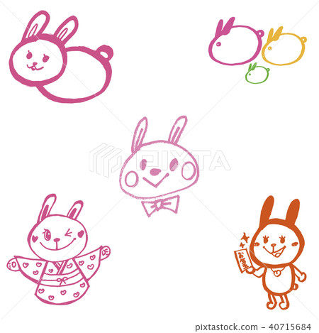 Usagi illustration - Stock Illustration [40715684] - PIXTA