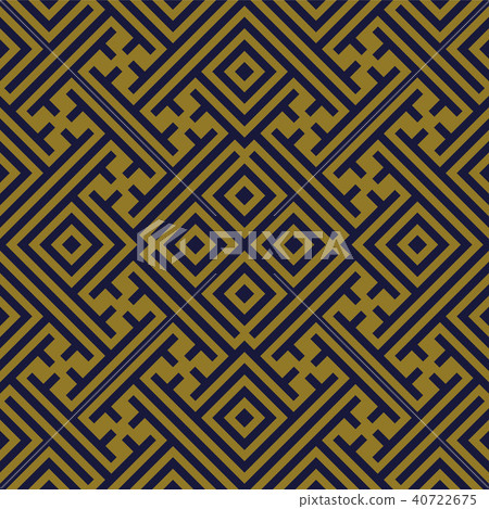 Antique gold retro pattern seamless background - Stock Illustration ...