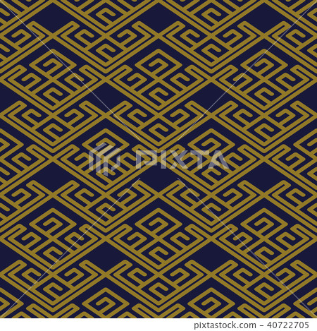 Antique gold retro pattern seamless background - Stock Illustration ...