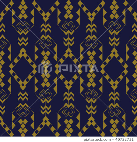Antique gold retro pattern seamless background - Stock Illustration ...