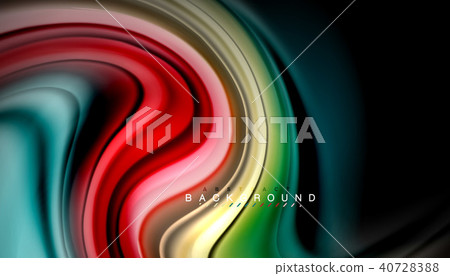 Fluid mixing colors, vector wave abstract... - Stock Illustration ...