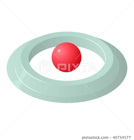 Round pin icon, isometric style - Stock Illustration [40734577] - PIXTA