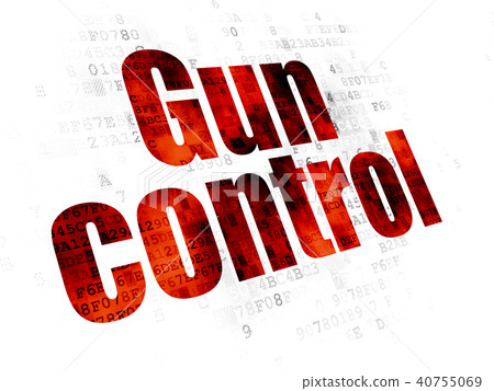 Safety concept: Gun Control on Digital background - Stock Illustration ...