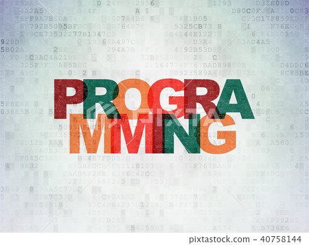 Programming concept: Programming on Digital... - Stock Illustration ...