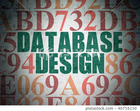 Programming concept: Database Design on Digital... - Stock Illustration [40758150] - PIXTA
