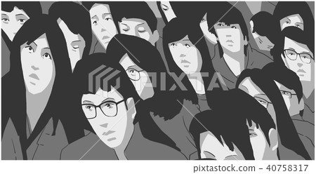 Illustration of student protest, education reform - Stock Illustration ...