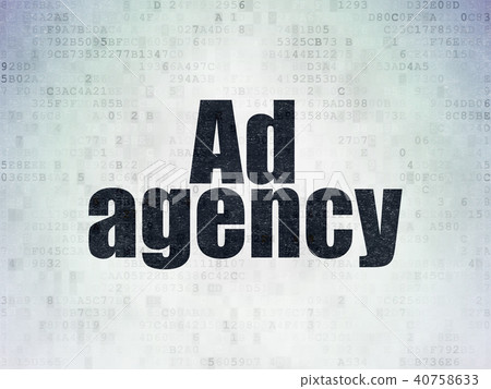 Advertising concept: Ad Agency on Digital Data... - Stock Illustration ...