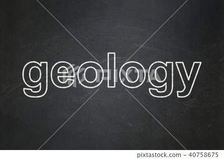 Science concept: Geology on chalkboard background - Stock Illustration ...