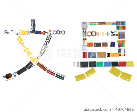 Stationery (pictogram) - Stock Illustration [40764699] - PIXTA
