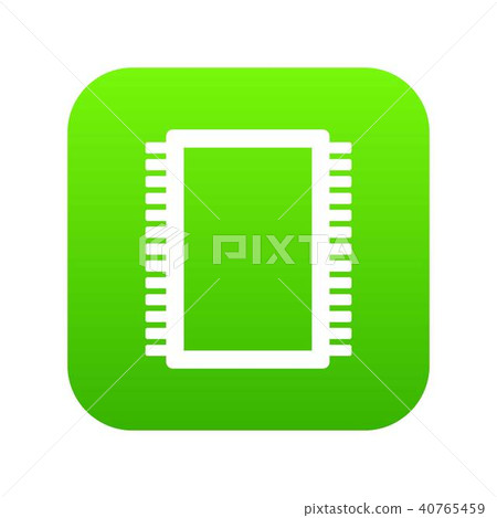 Computer electronic circuit board icon digital... - Stock Illustration ...