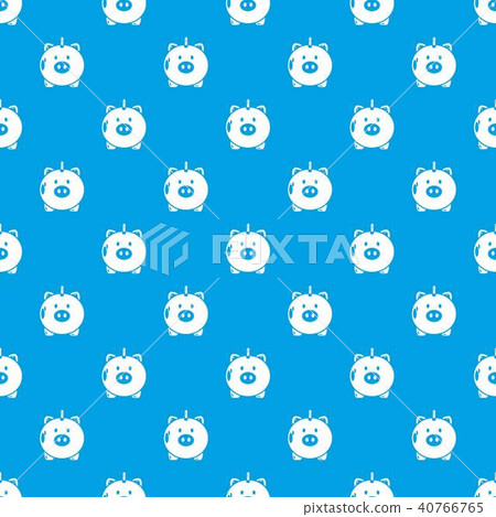 Safe money pattern vector seamless blue - Stock Illustration [40766765 ...