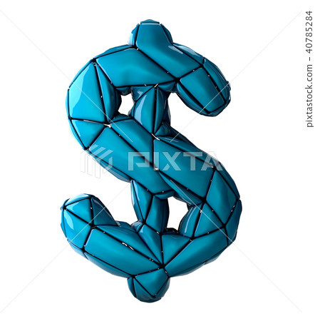 dollar sign made in low poly style isolated on... - Stock Illustration ...
