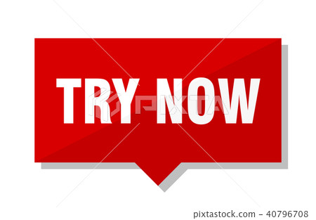 try now red tag-插圖素材 [40796708] - PIXTA圖庫