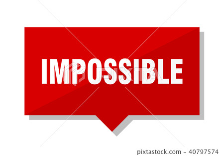 impossible red tag - Stock Illustration [40797574] - PIXTA