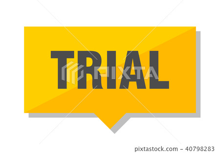 trial price tag - Stock Illustration [40798283] - PIXTA