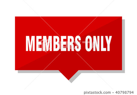 members only red tag-插圖素材 [40798794] - PIXTA圖庫