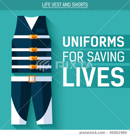 Uniform for saving lives. Vector icon illustration - Stock Illustration ...