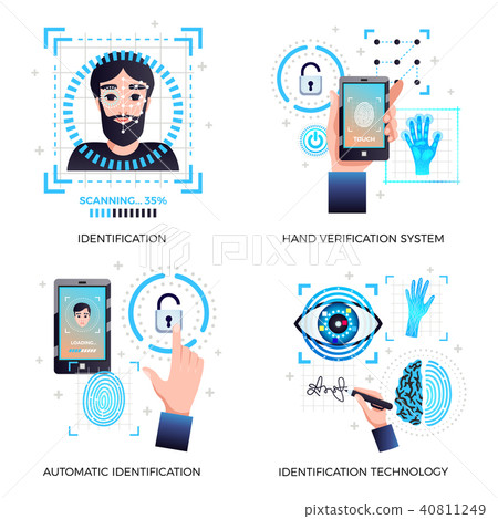 Identification Technologies Concept - Stock Illustration [40811249] - PIXTA