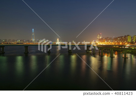 Cheonho Bridge, Olympic Bridge, Gwangjin-gu,... - Stock Photo [40811423 ...