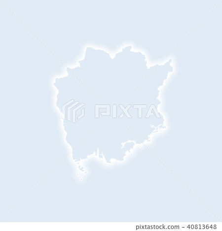 Okayama Prefecture Map - Stock Illustration [40813648] - PIXTA
