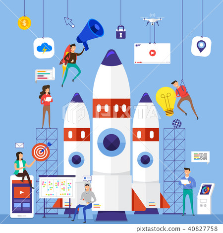 flat design concept vector illustrator. - Stock Illustration [40827758 ...