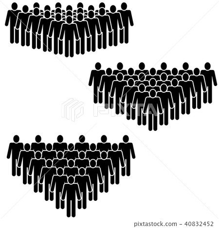 Pictogram crowd group 21 21 21 - Stock Illustration [40832452] - PIXTA