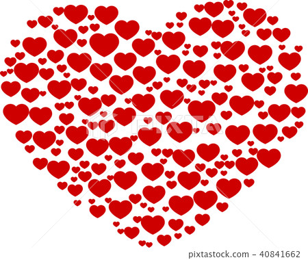 Collection of hearts - Stock Illustration [40841662] - PIXTA